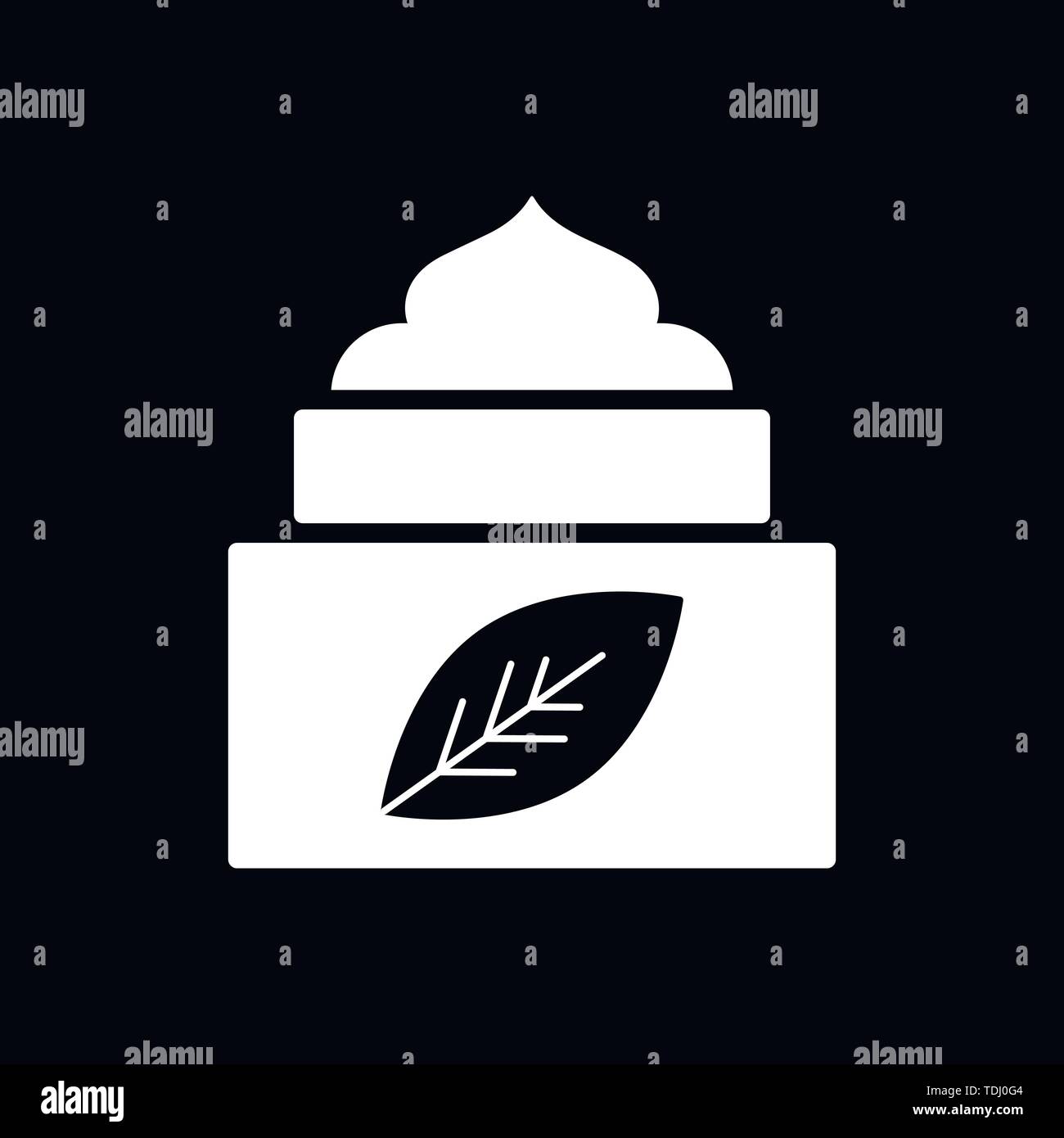 Face cream vector icon. Cosmetic cream sign. Flat illustration Stock ...