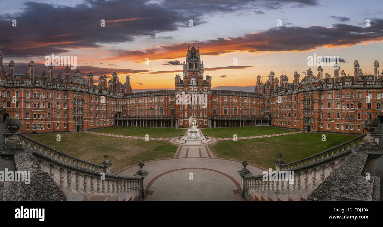 Royal Holloway College, University of London, England Stock Photo - Alamy