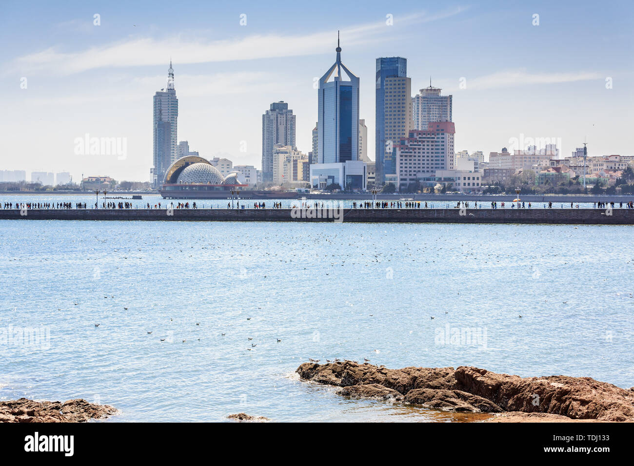 Qingdao seaside style Stock Photo - Alamy