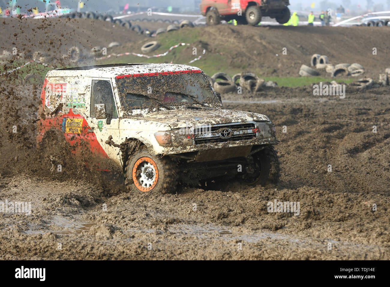 A wonderful moment in the car cross-country rally Stock Photo - Alamy