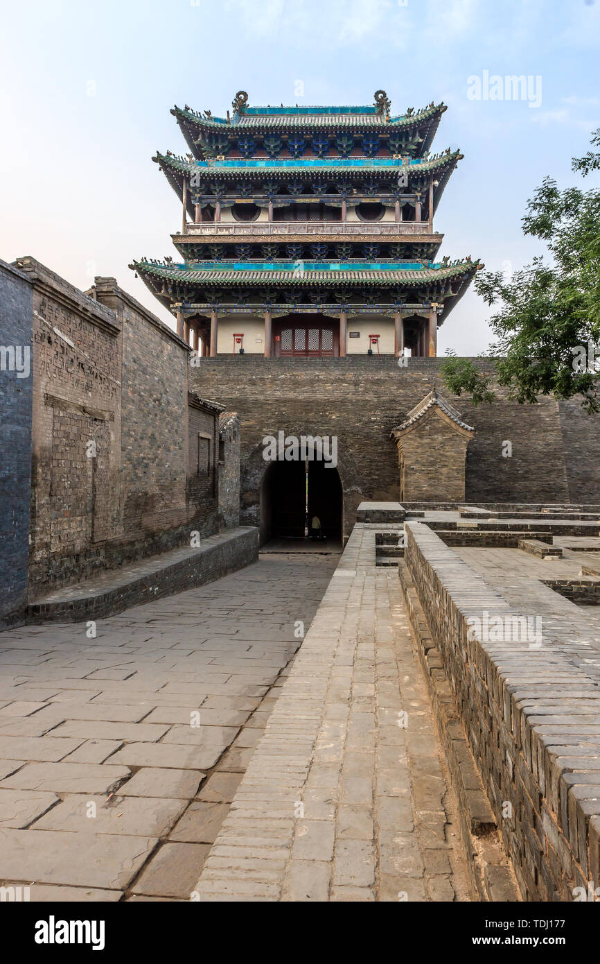 Pingyao ancient city wall Stock Photo - Alamy
