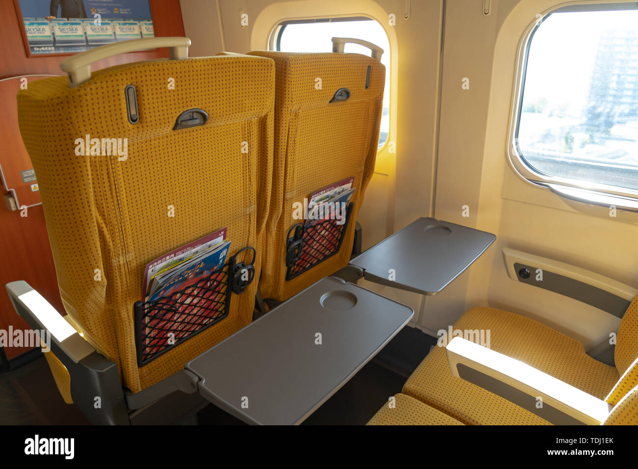 Akita Shinkansen Komachi, Interior of standard class seats of E6 Series ...