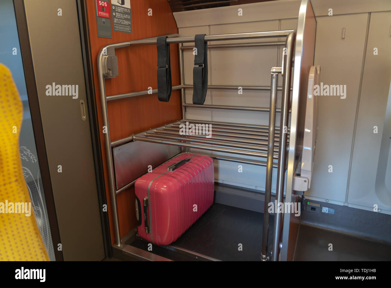 Akita Shinkansen Komachi, Interior of standard class seats of E6 Series ...