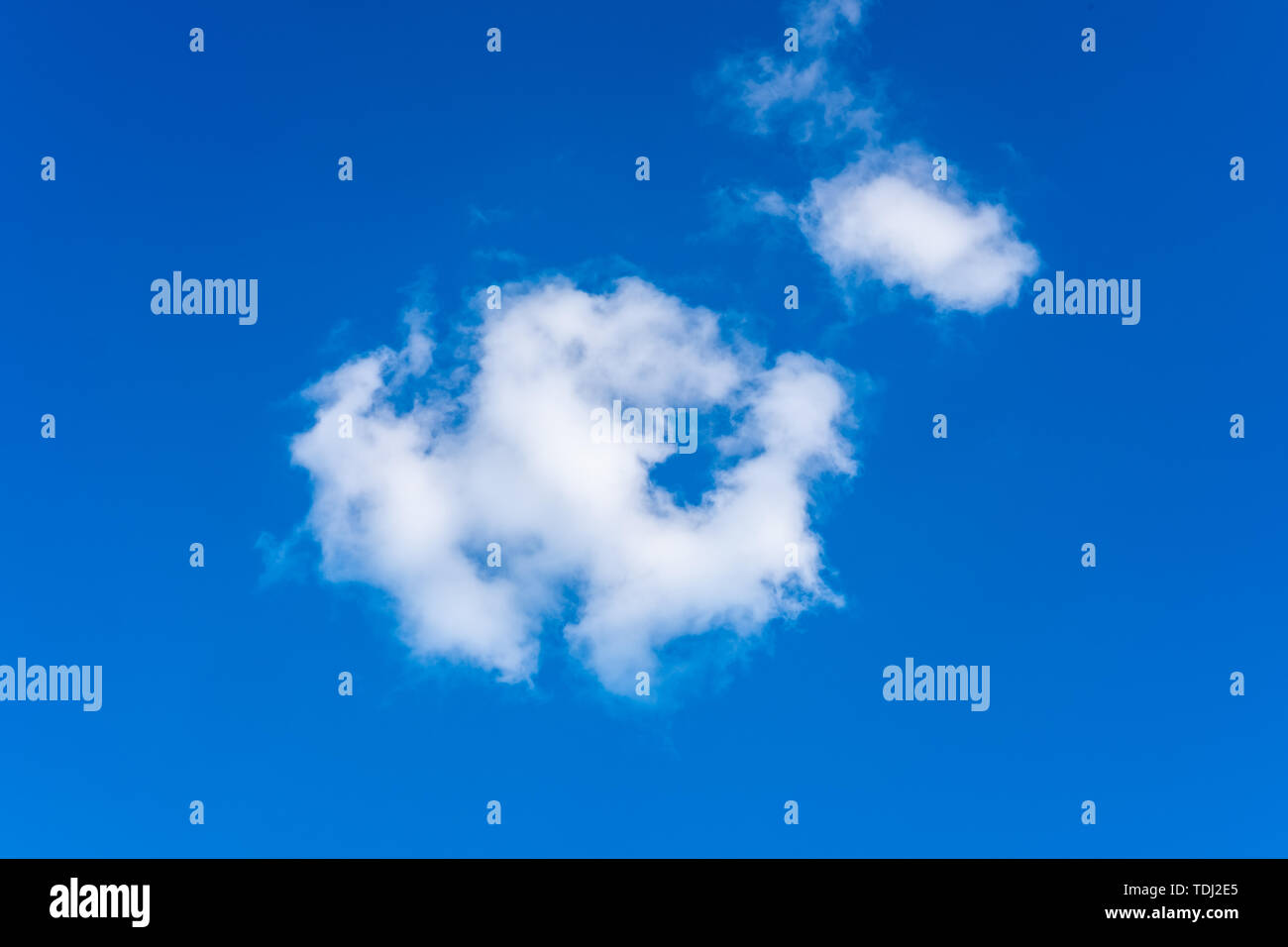 Bright pop blue sky with white clouds. Great background Stock Photo - Alamy