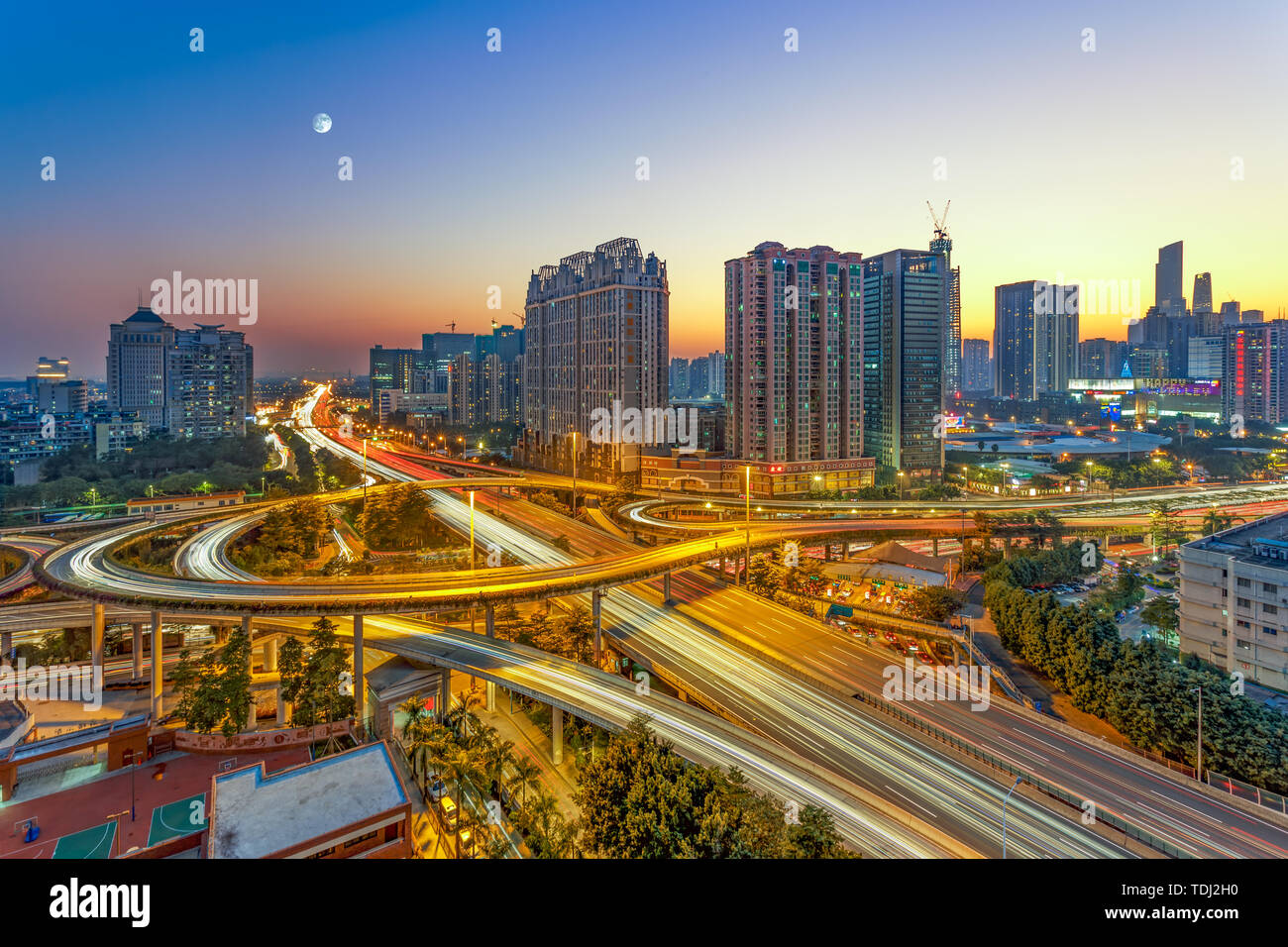 Huangpu avenue overpass hi-res stock photography and images - Alamy