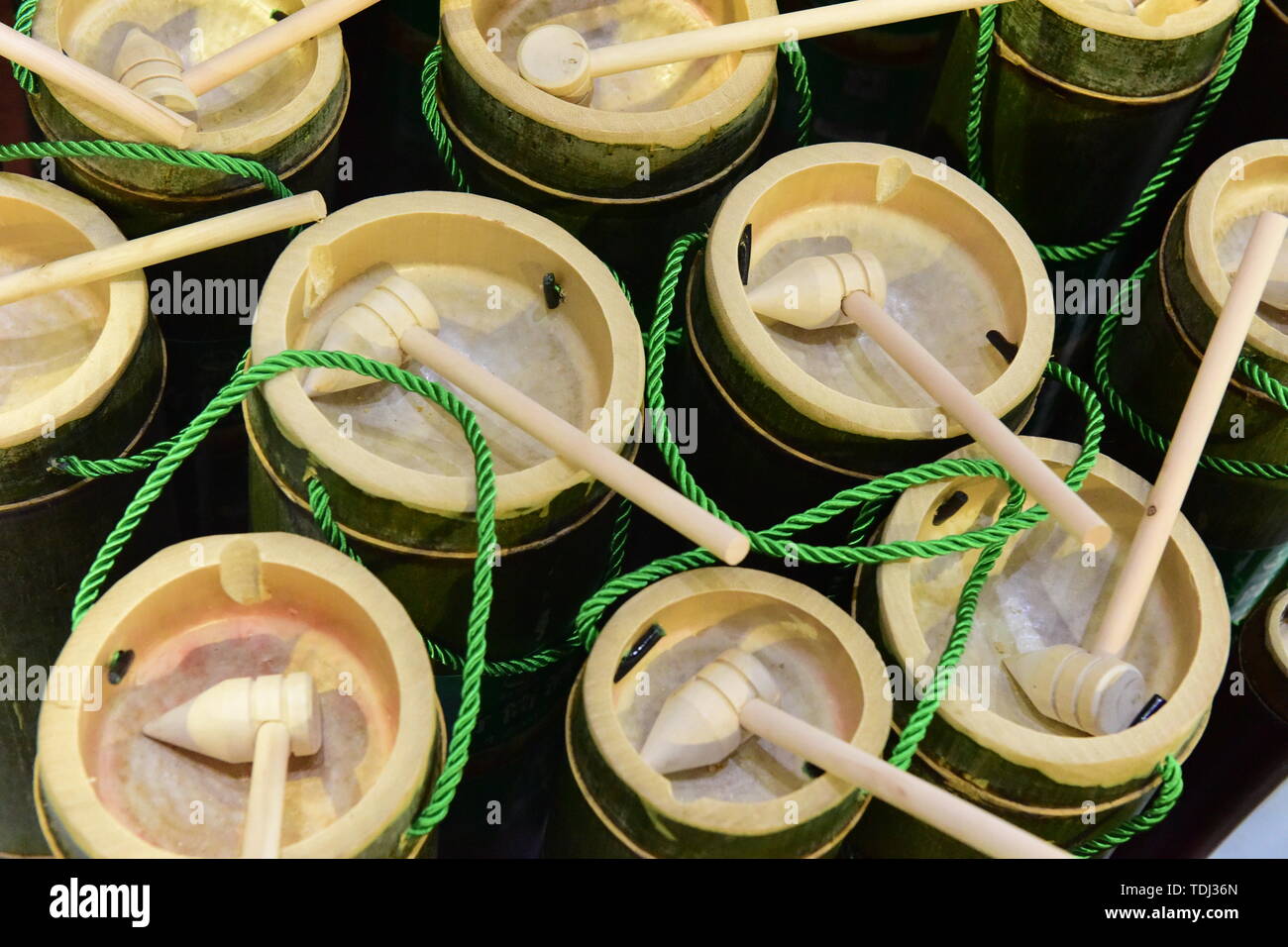 Bamboo barrel wine Stock Photo - Alamy