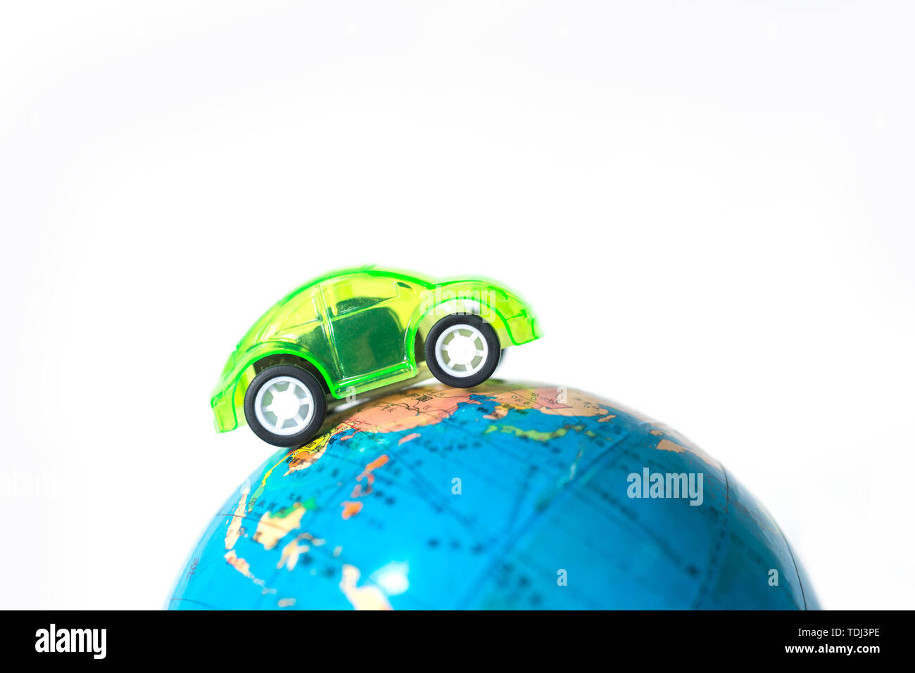 Concept Creative Map of Around the World, Self-Driving Tour Stock Photo ...