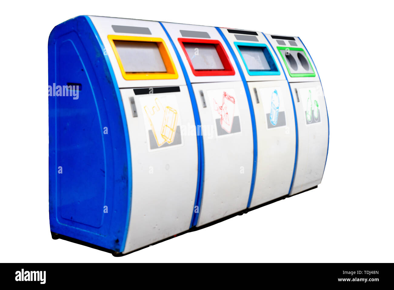 Recycle bins Cut Out Stock Images & Pictures - Alamy