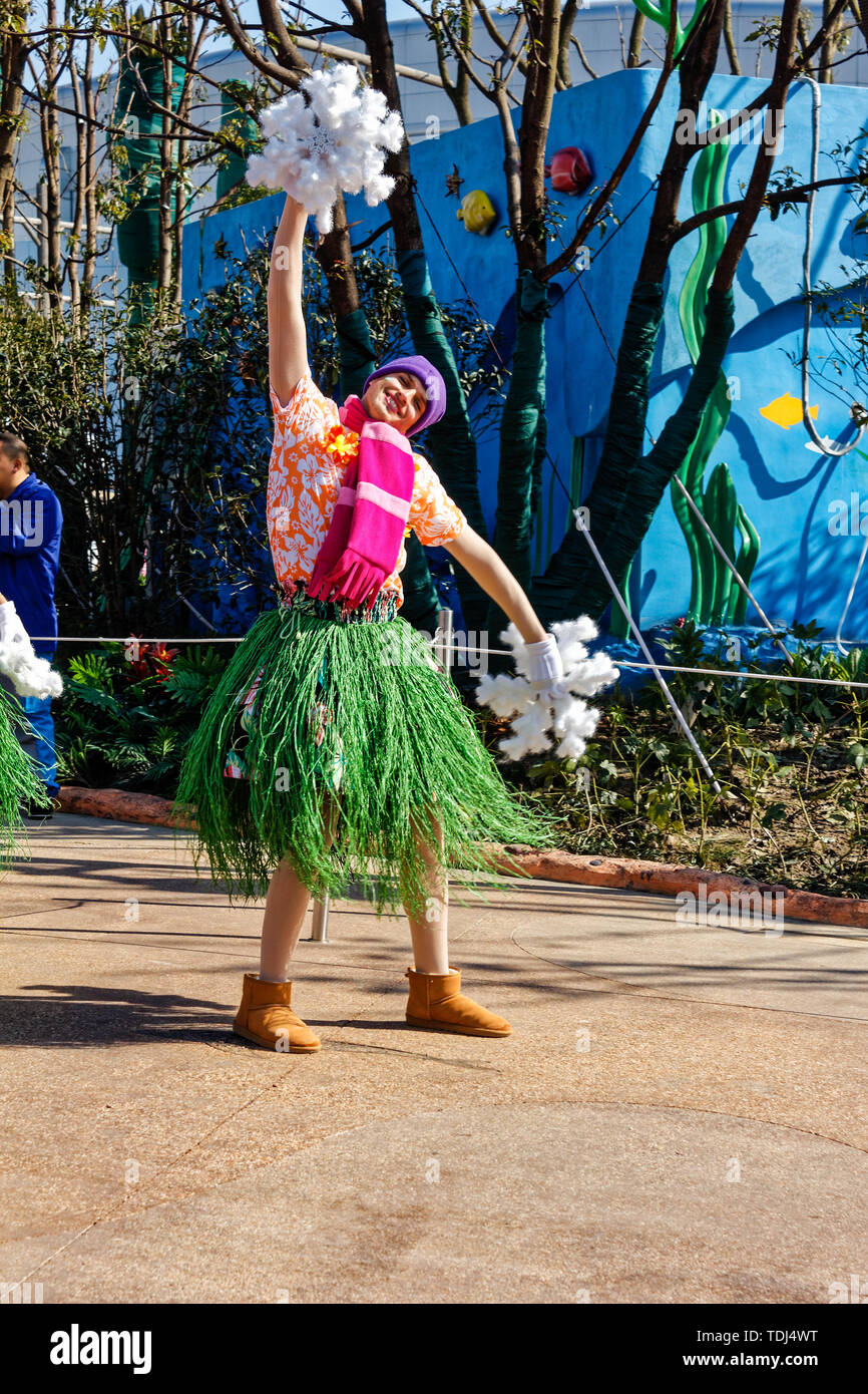 Shanghai Haichang Ocean Park float parade Stock Photo - Alamy