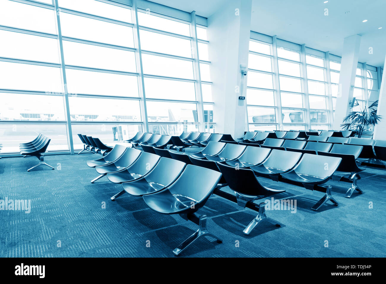 Modern airport design hall interior Stock Photo - Alamy