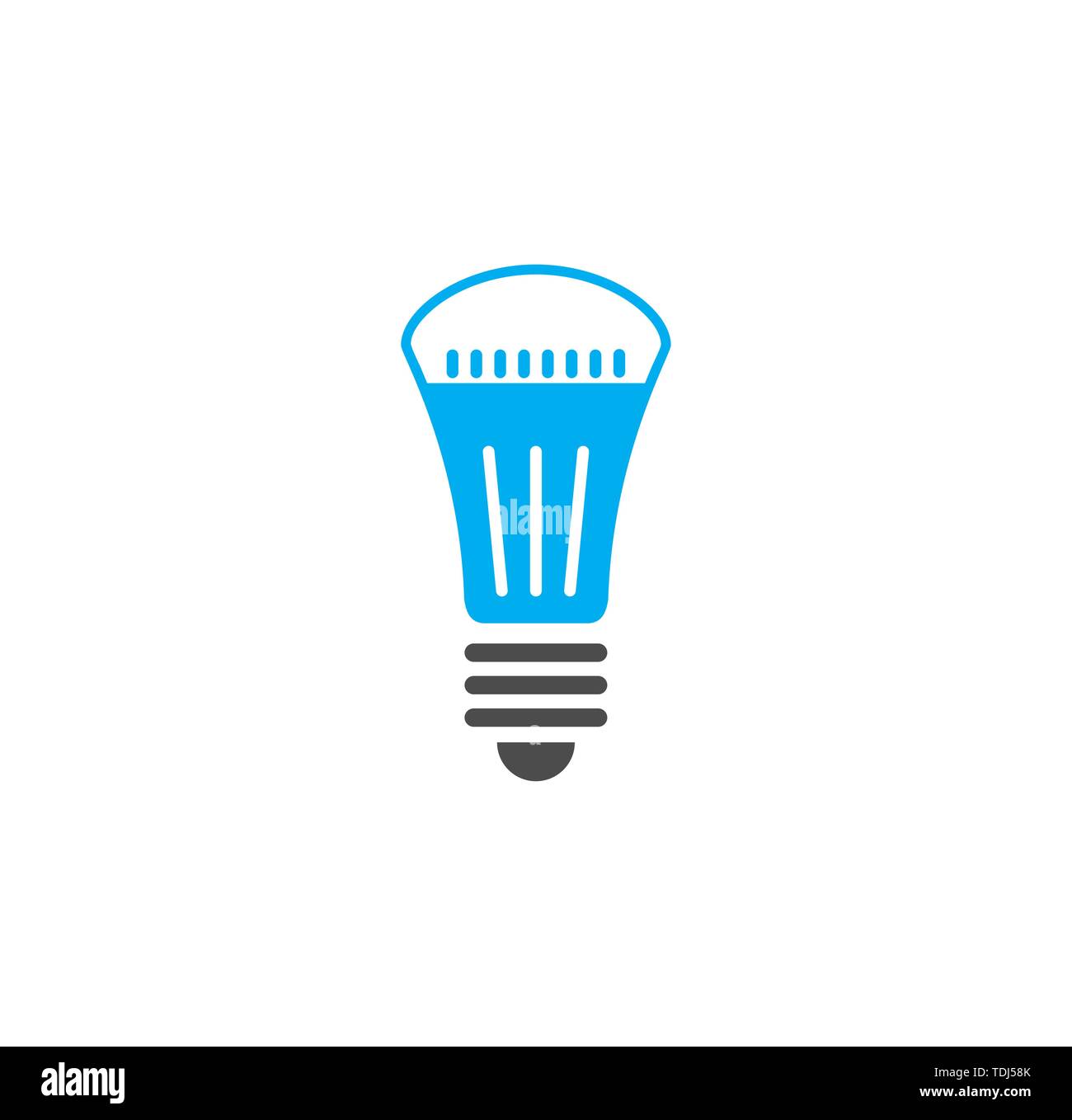 Bulb icon on background for graphic and web design. Simple illustration ...