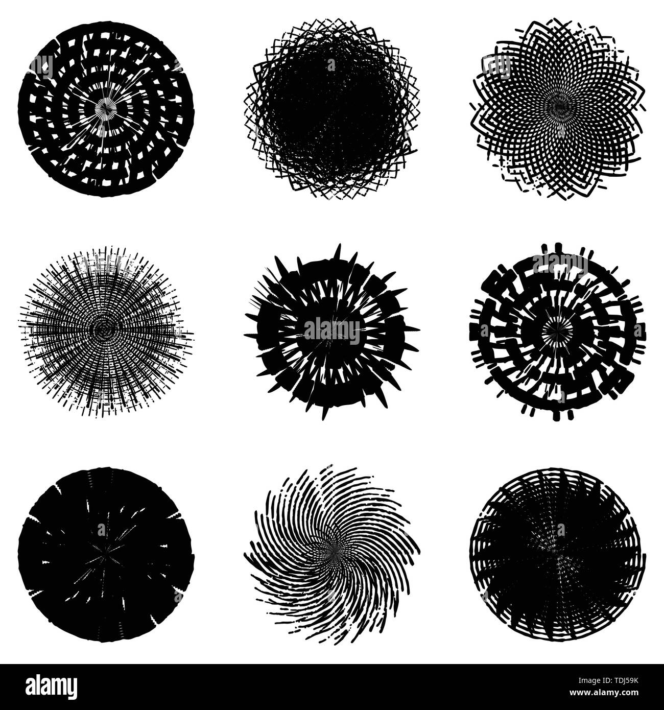 Circular Stamp Set Stock Vector Image & Art - Alamy