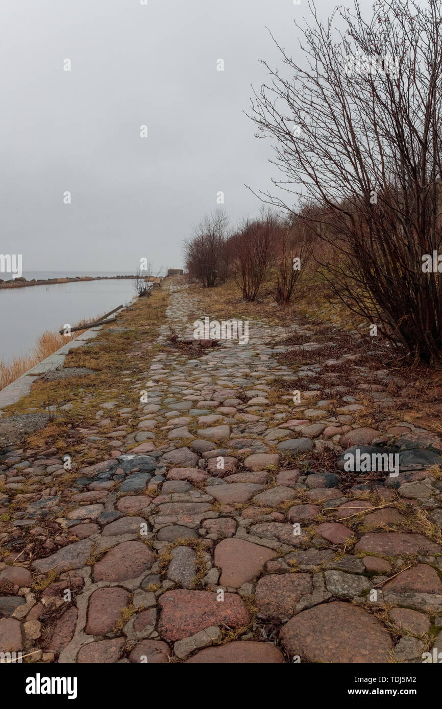 old stone path in the autumn season Stock Photo - Alamy