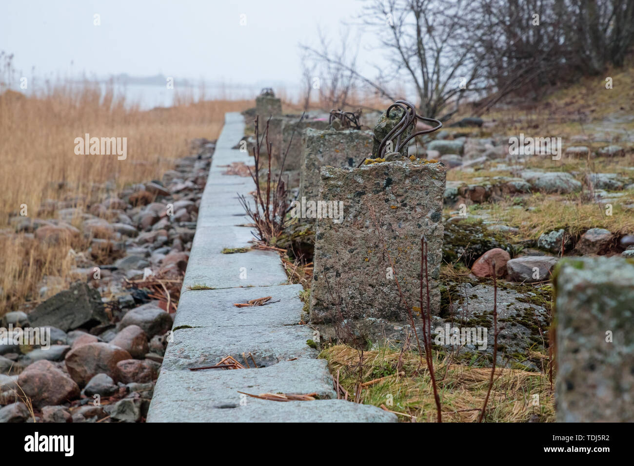 old stone path in the autumn season Stock Photo - Alamy