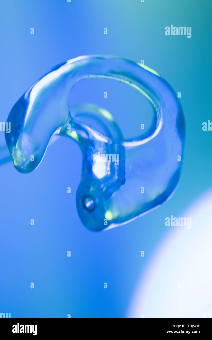 Modern digital hearing aid for deafness and deaf people Stock Photo - Alamy