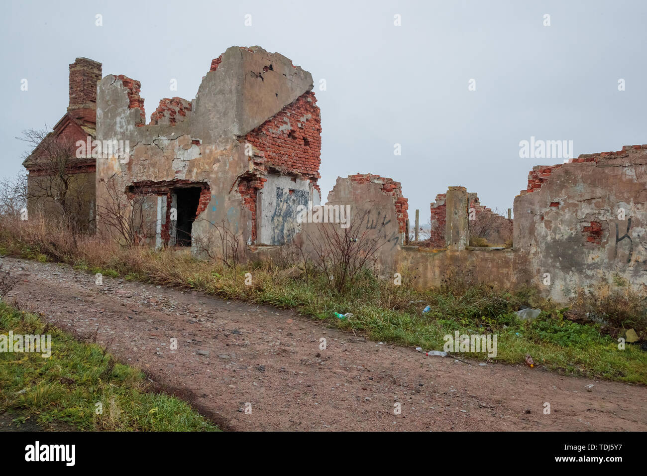 old and broken architecture of the first north fort Stock Photo - Alamy