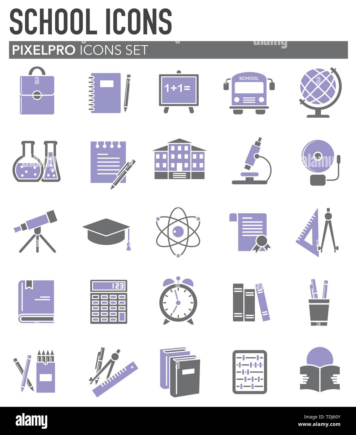 Simple School Icons