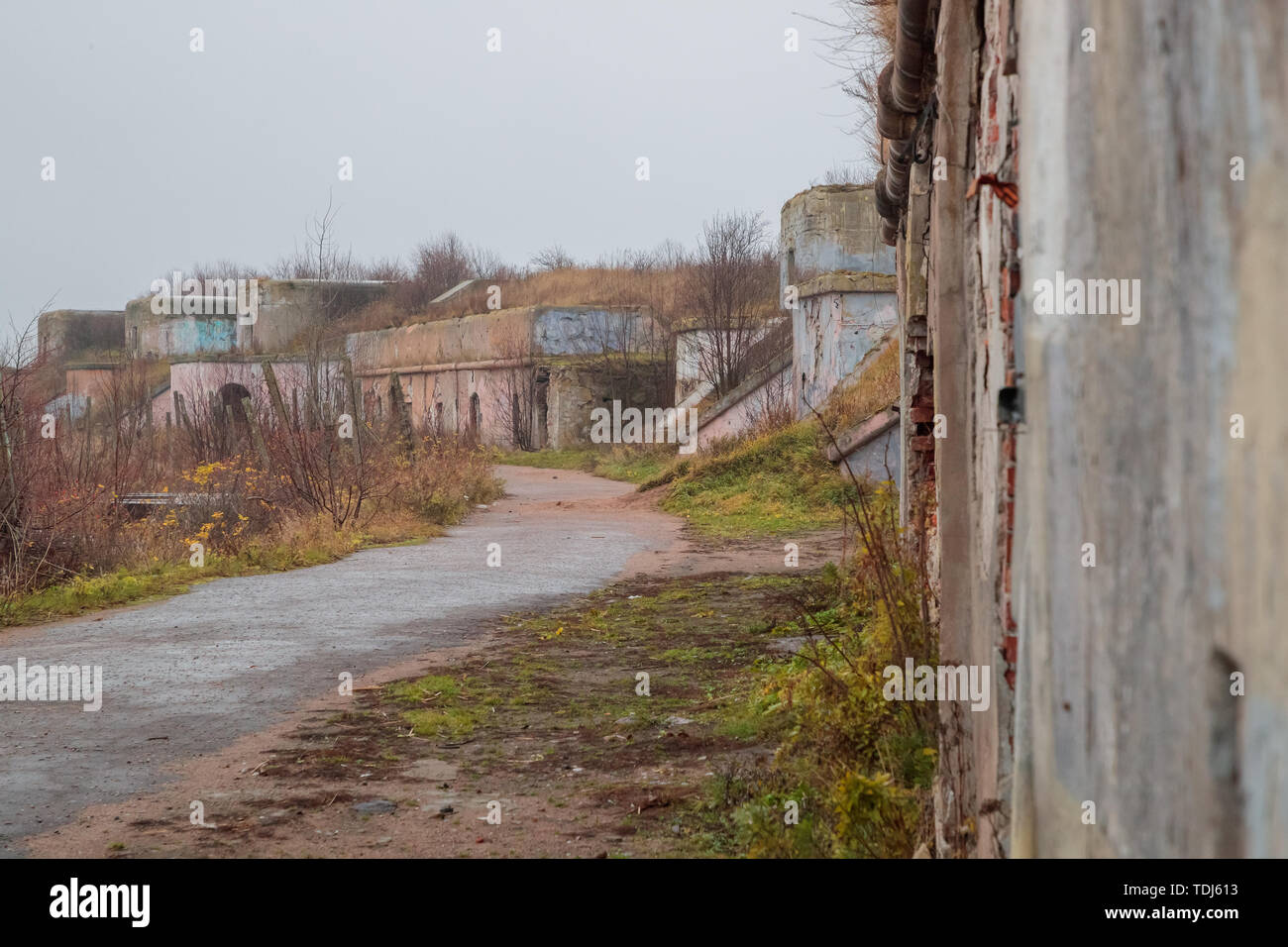old and broken architecture of the first north fort Stock Photo - Alamy