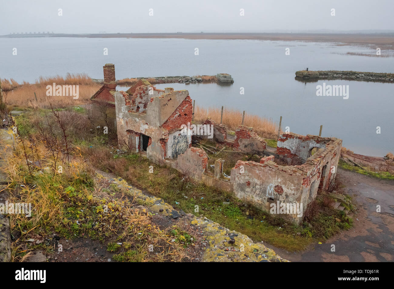 old and broken architecture of the first north fort Stock Photo - Alamy