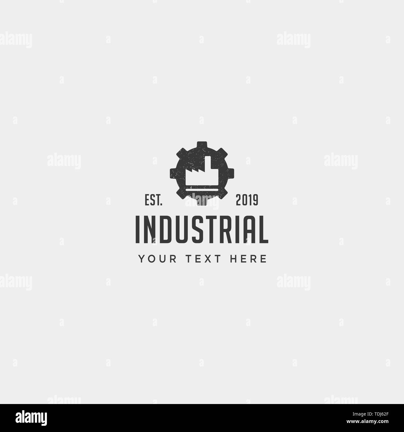gear factory logo design industrial vector icon isolated Stock Vector ...