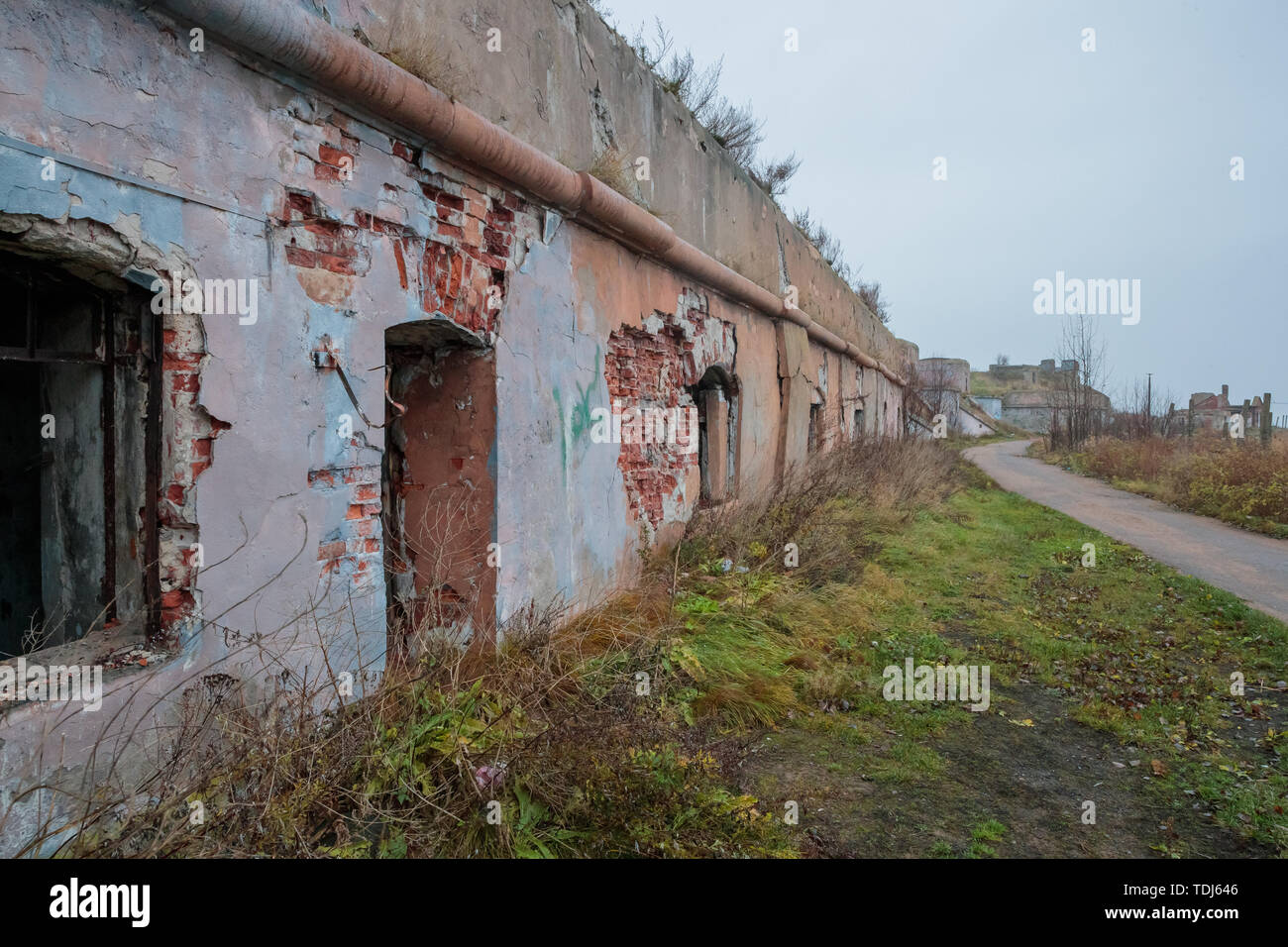 old and broken architecture of the first north fort Stock Photo - Alamy