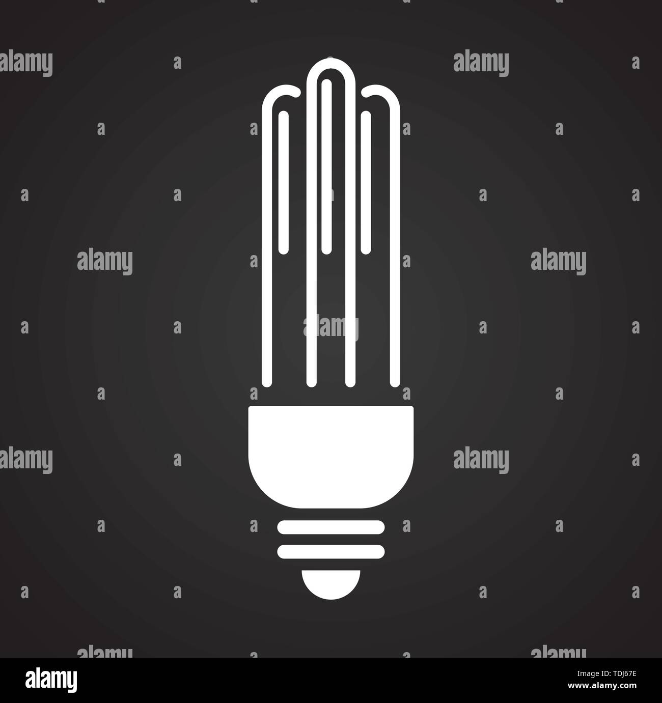Bulb icon on background for graphic and web design. Simple illustration ...