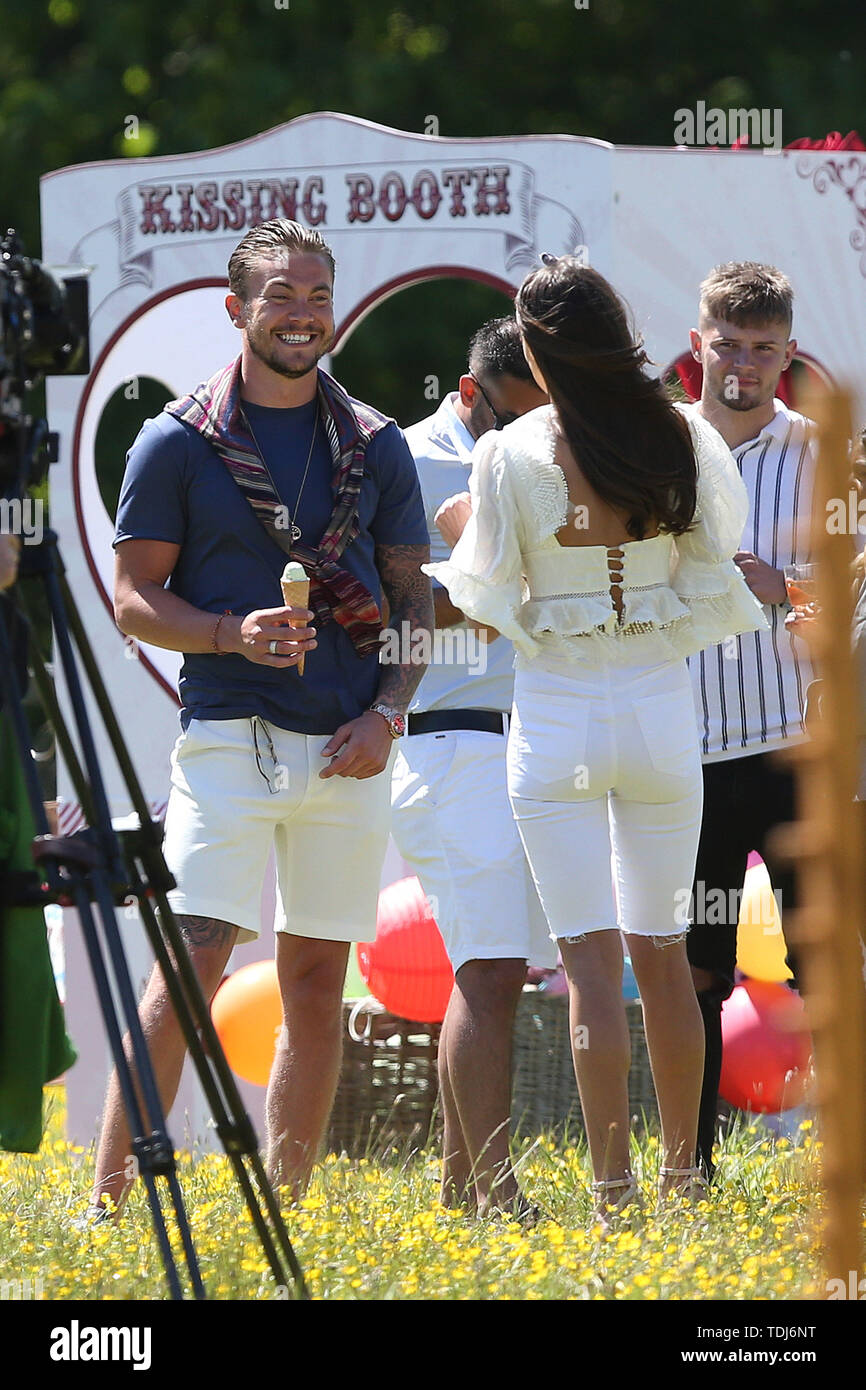 The cast of TOWIE film the series Finale in Clacton. It is a 50's ...