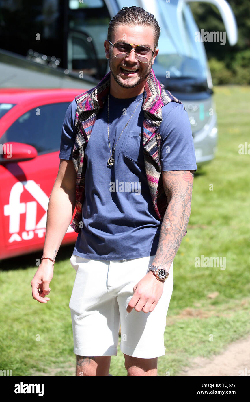 The cast of TOWIE film the series Finale in Clacton. It is a 50's ...