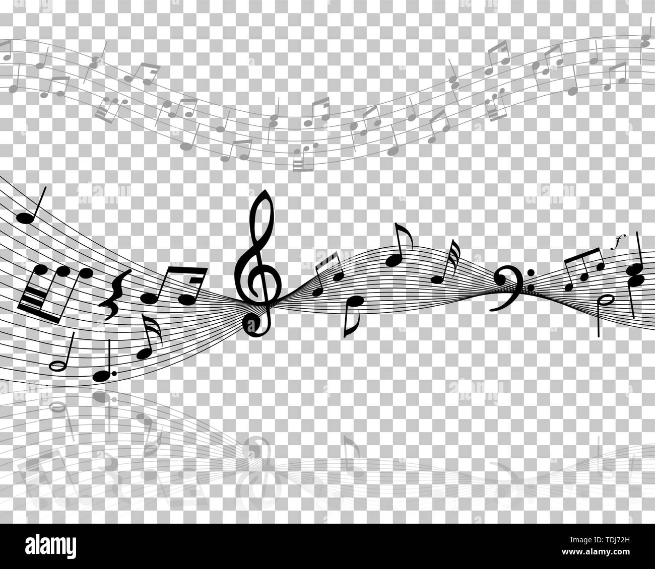 Vector Notes Design With Transparency Grid on Back. Vector Illustration ...