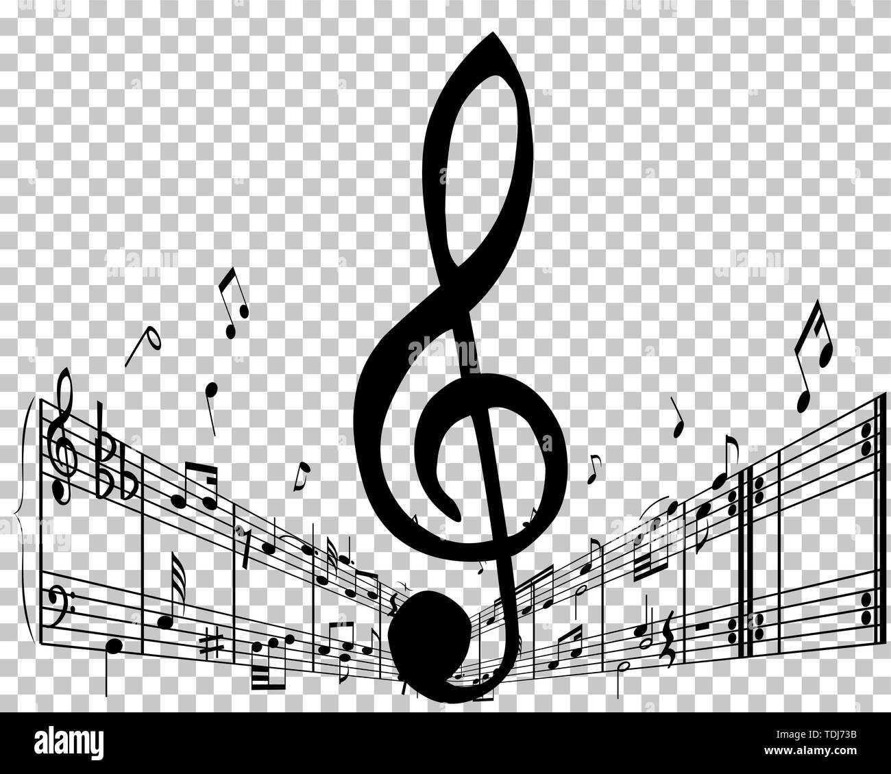 Vector Notes Design With Transparency Grid on Back. Vector Illustration ...