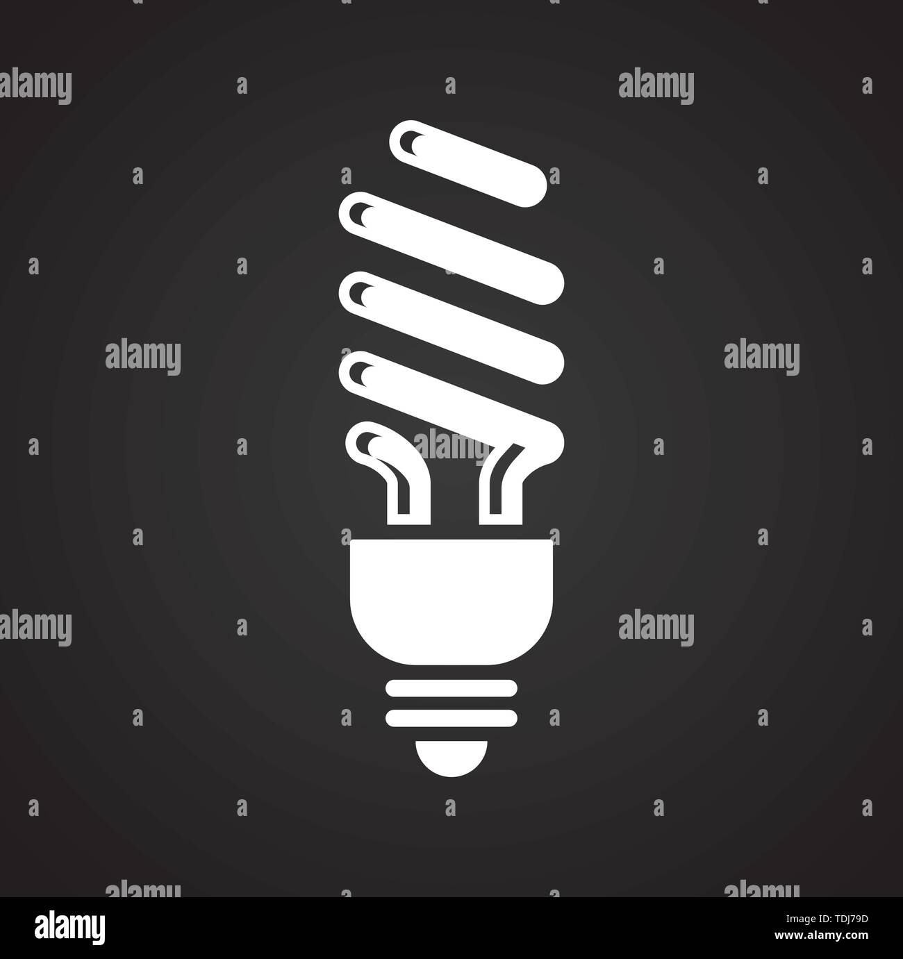 Bulb icon on background for graphic and web design. Simple illustration ...