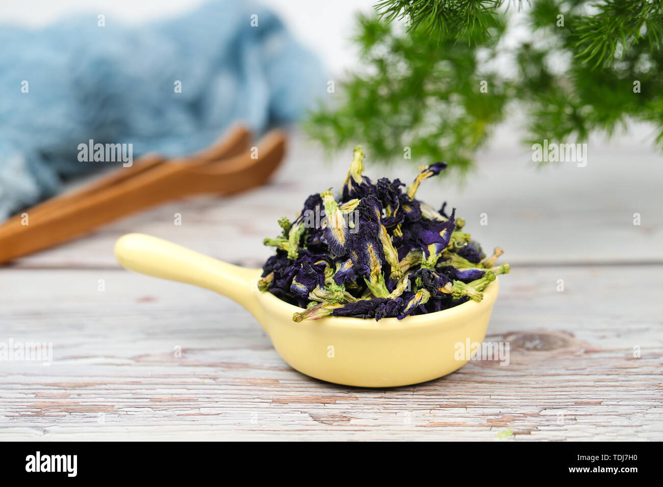 Butterfly bean flower dried flower tea Stock Photo - Alamy