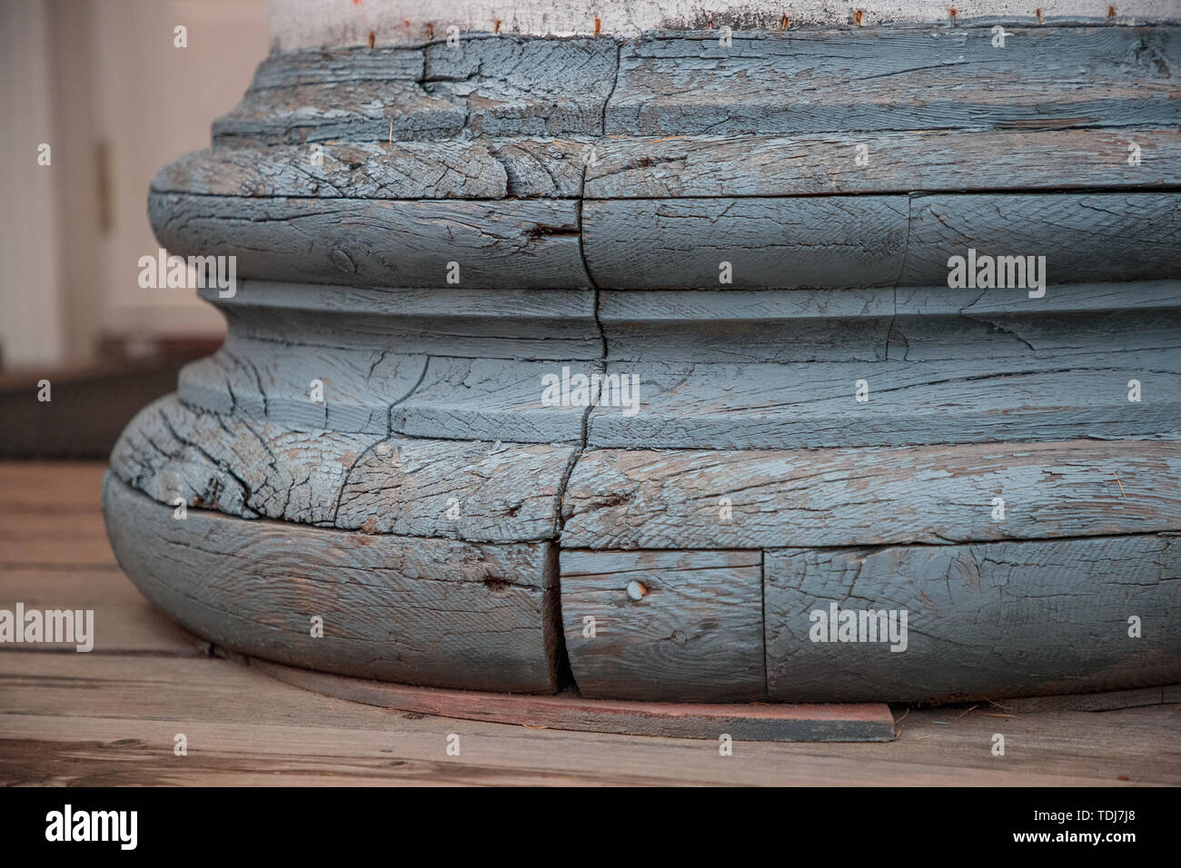 base of the old and wooden support Stock Photo - Alamy