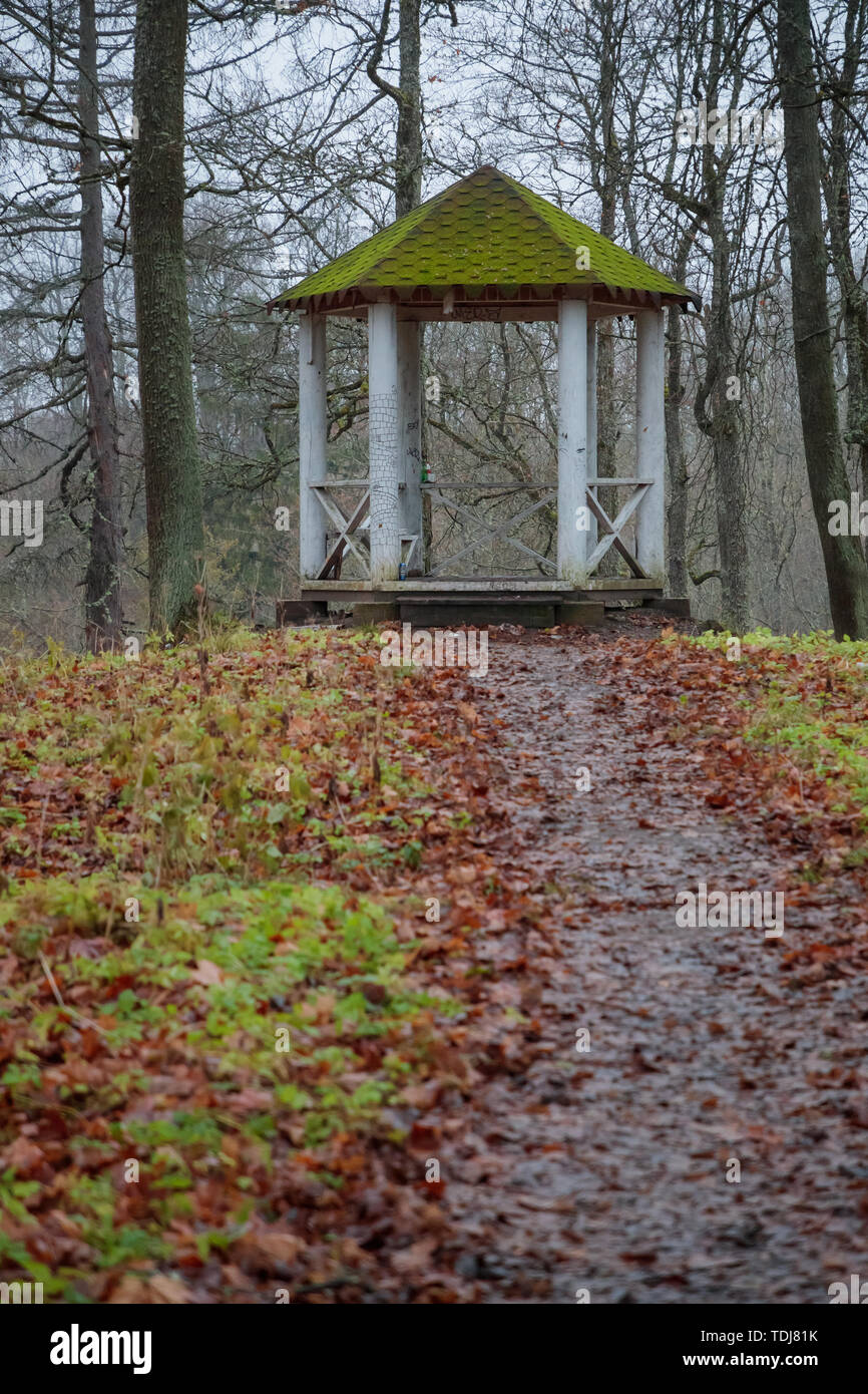 Gazebo in the forest hi-res stock photography and images - Alamy