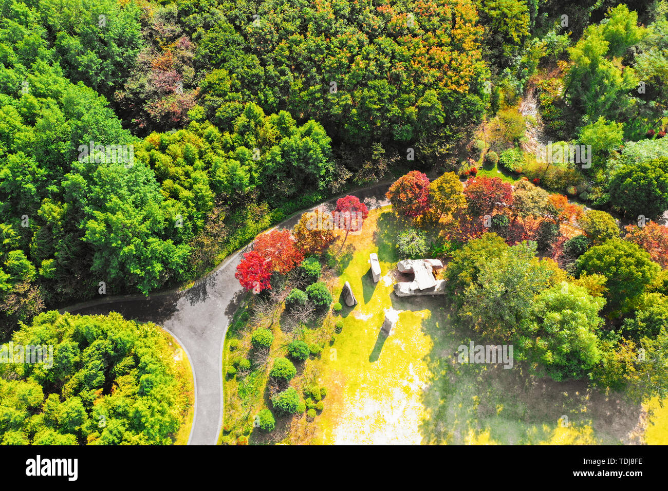 Autumn color of Nanjing Yuhuatai Scenic Area Stock Photo - Alamy