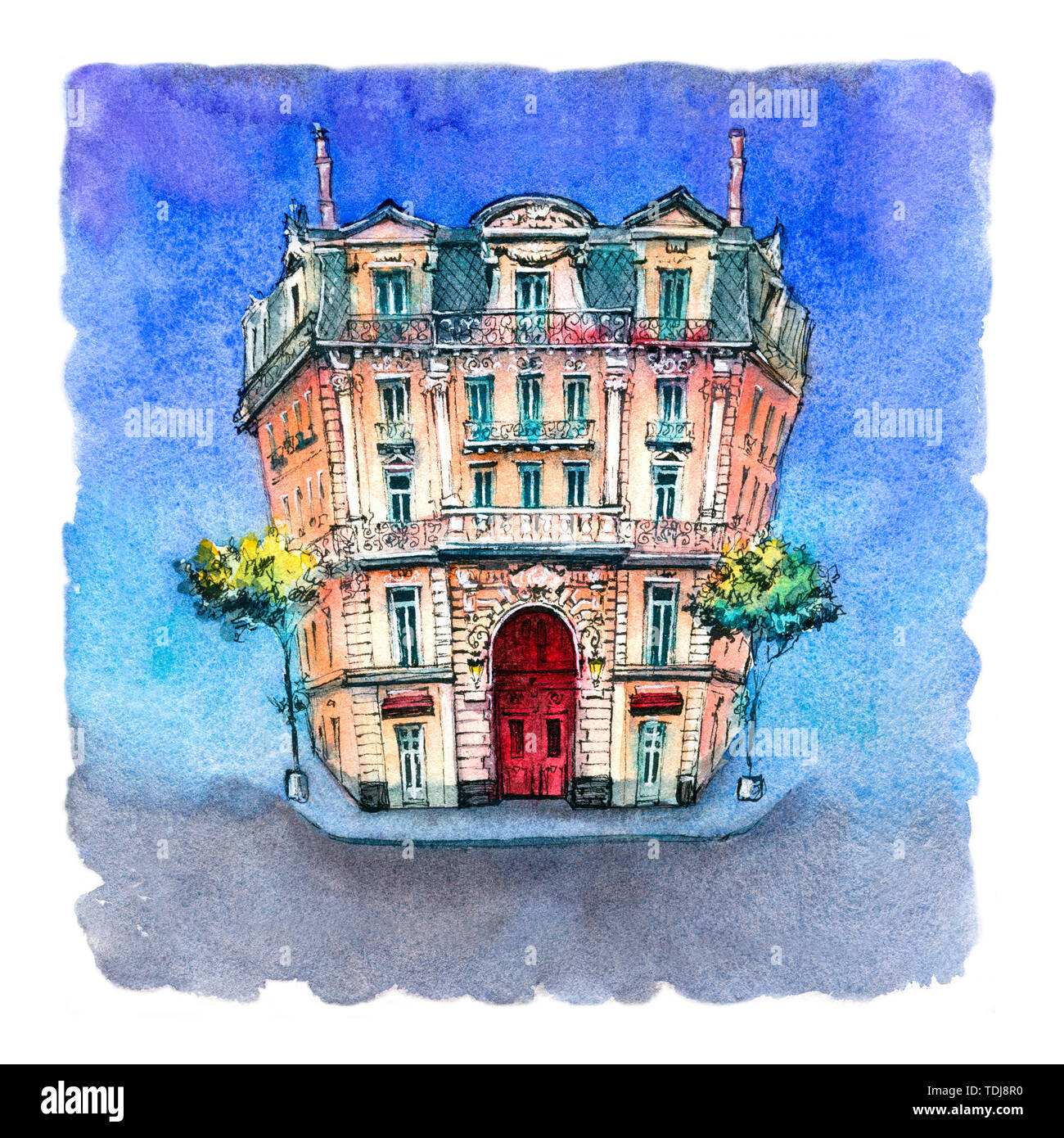 Typical french landscape Cut Out Stock Images & Pictures - Alamy