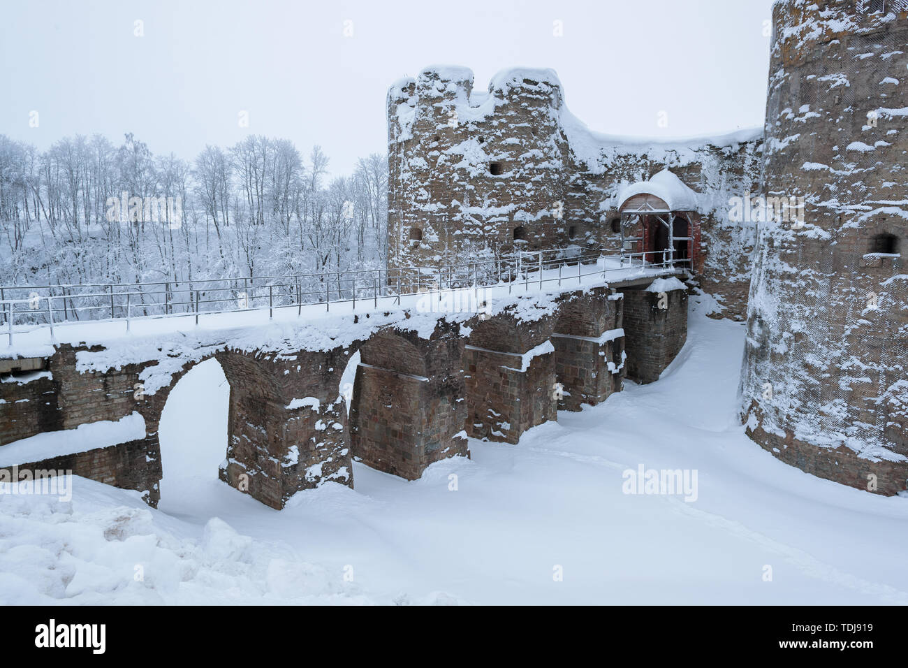 cold and winter landscapes with snow in Russia Stock Photo - Alamy