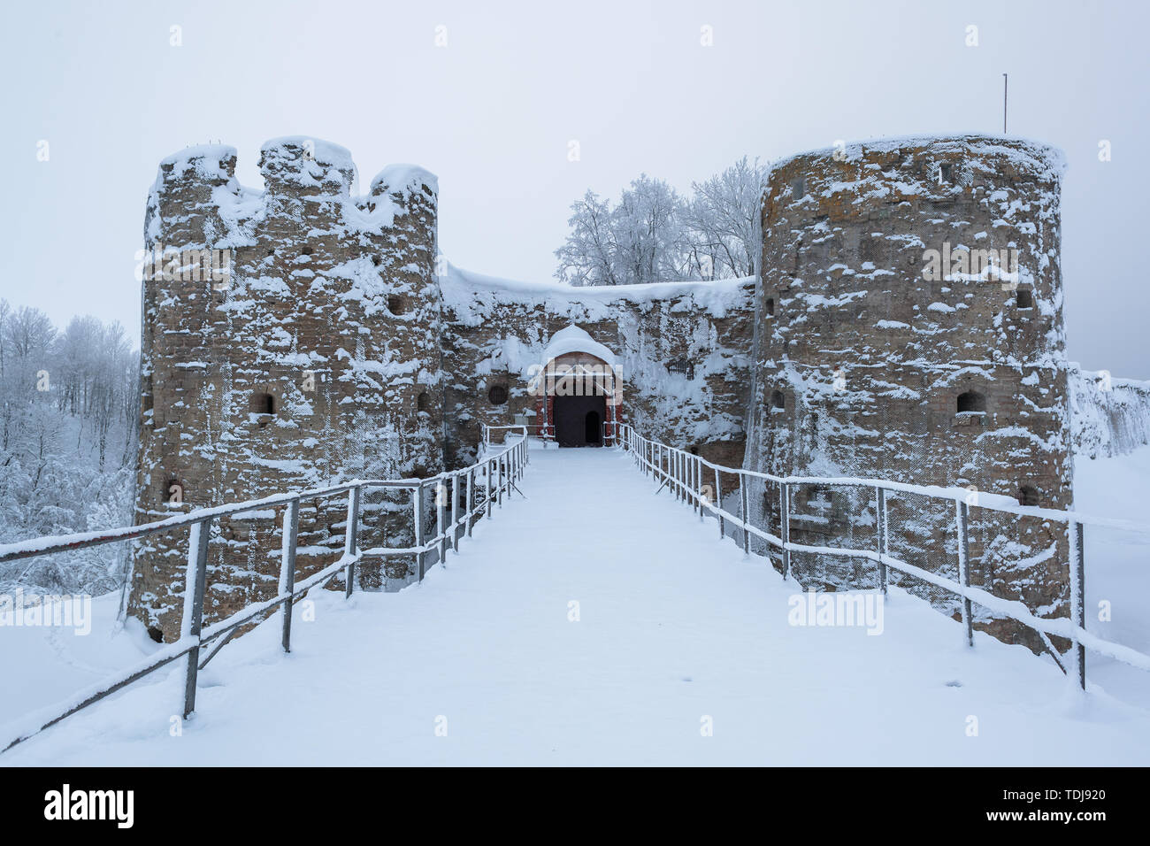 cold and winter landscapes with snow in Russia Stock Photo - Alamy