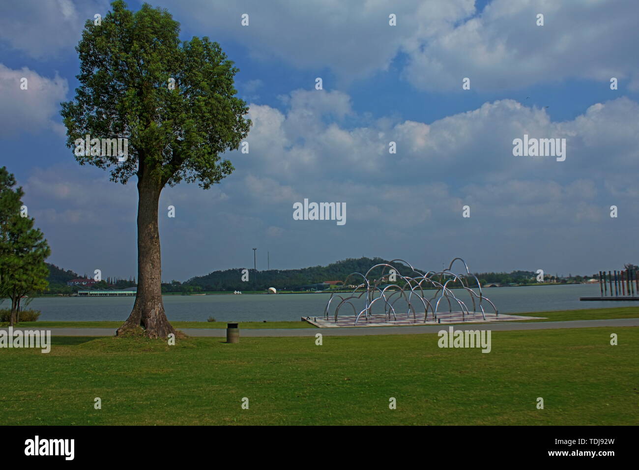 Scenery of Songjiang Moon Lake Sculpture Park in Shanghai Stock Photo ...