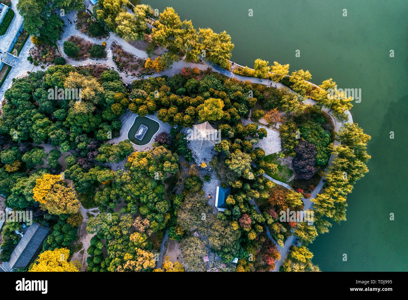 Aerial shot Xingqing Palace, Xi'an Stock Photo - Alamy