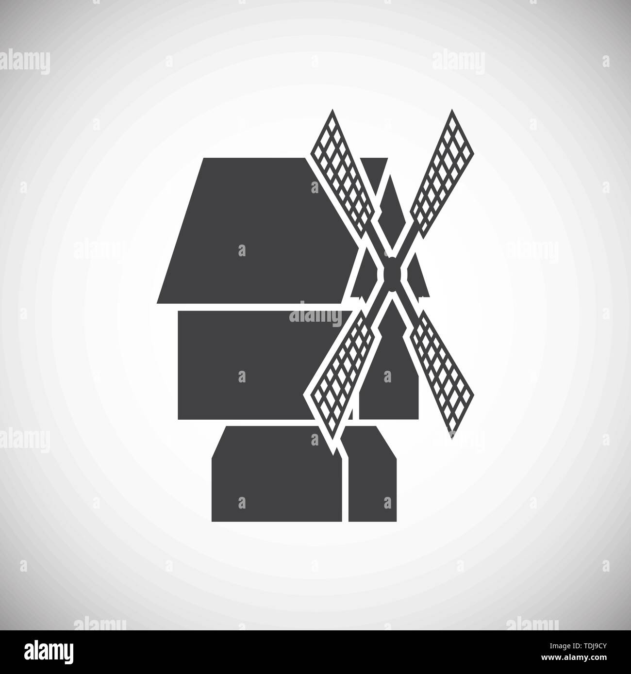 Wind mill icon on background for graphic and web design. Simple ...