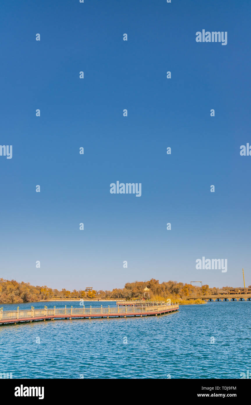 Poplar Lin, lake, reflection, beautiful scenery Stock Photo - Alamy