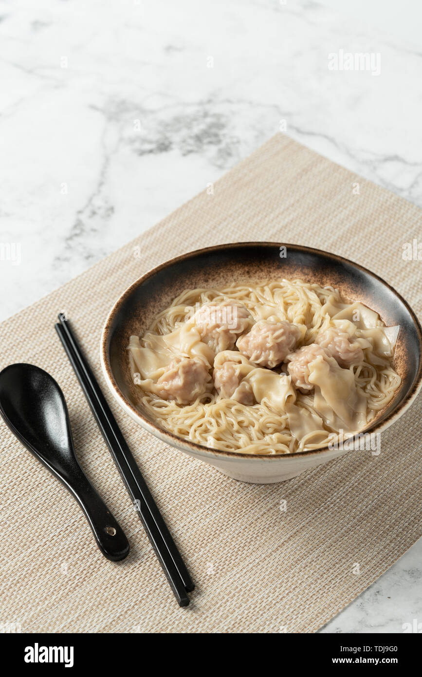 Cloud noodles on white marble Stock Photo - Alamy
