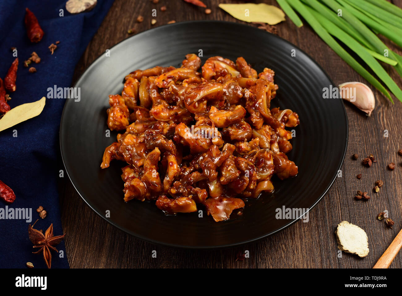 Spicy pig crispy bones Stock Photo - Alamy