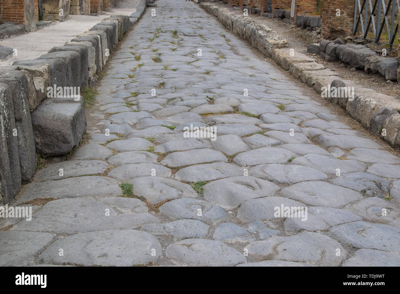 old hiking trail paved with stones in the daytime Stock Photo - Alamy