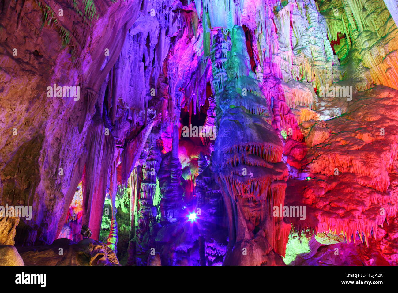 Shaanxi Shangluo tussah water karst cave Stock Photo - Alamy