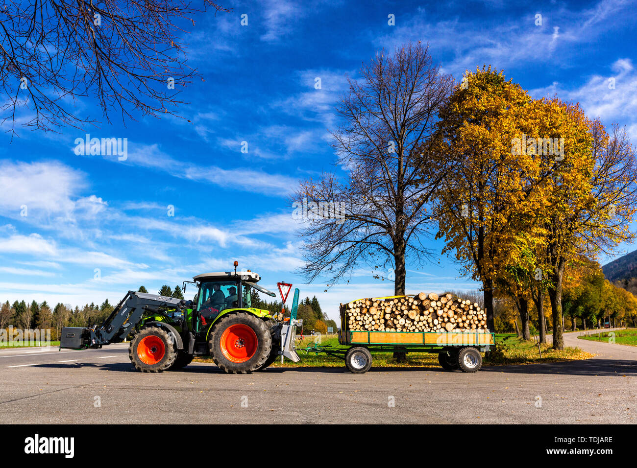 Autumn in a small German town Stock Photo - Alamy