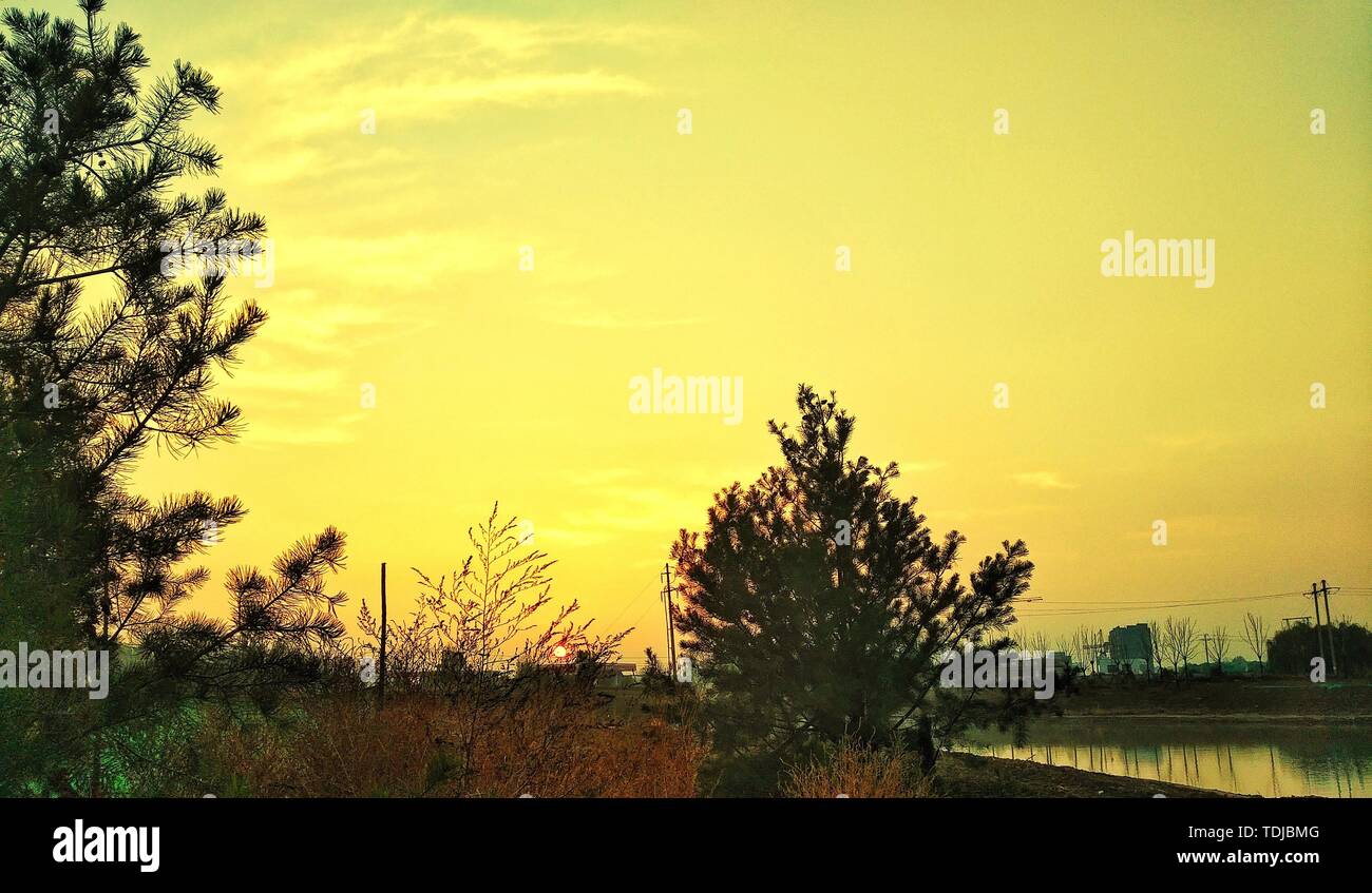 Dawn no one has sunset nature landscapes sky lakes outdoors hi-res ...