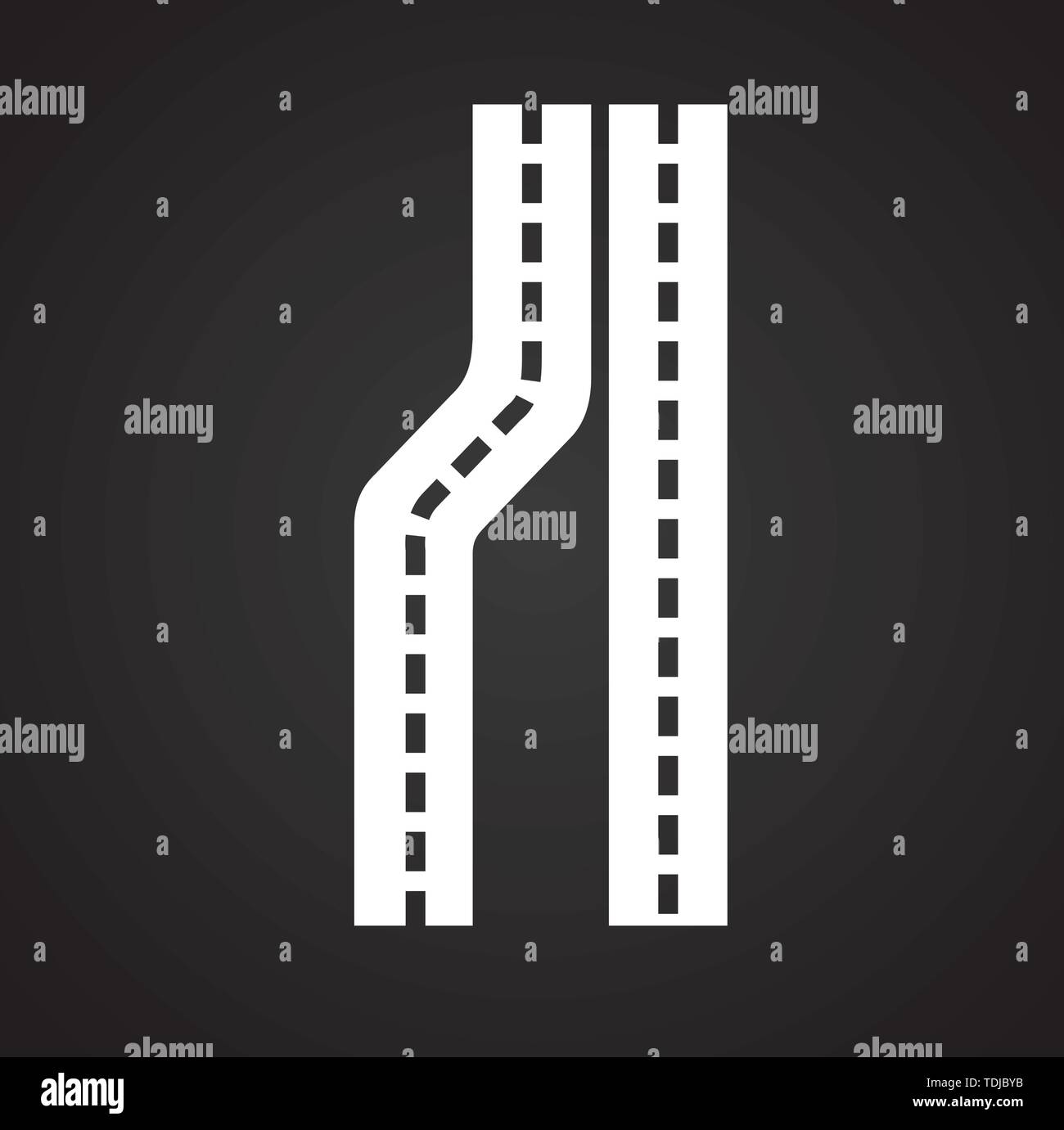 Road icon on background for graphic and web design. Simple illustration ...