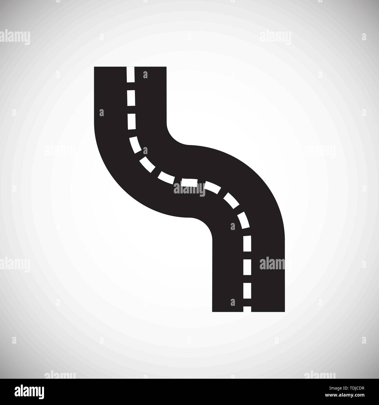 Road icon on background for graphic and web design. Simple illustration ...